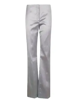Sportmax Satin-finish Tailored Trousers - Neutrals