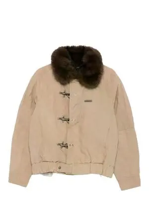 Andersson Bell Ortega Faux-fur Collar Jacket - Neutrals