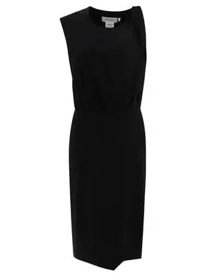Sportmax Twisted-detail Sleeveless Dress - Black