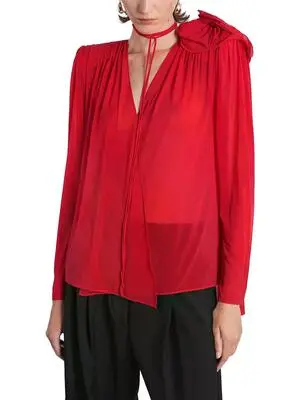 MAGDA BUTRYM Ruffled Tie Top