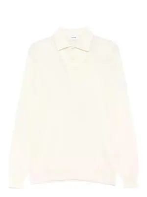 LARDINI Virgin-wool Polo Shirt - White