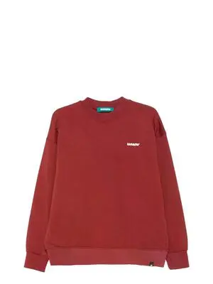 BARROW Logo-detail Crew-neck Sweatshirt - Red