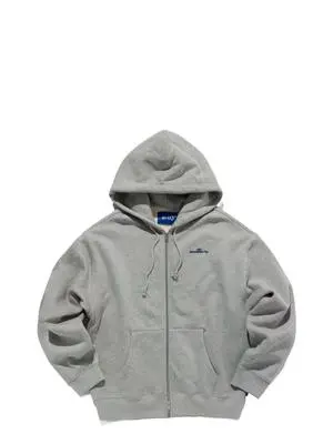 AWAKE NY Crown-logo Zip-up Hoodie - Grey