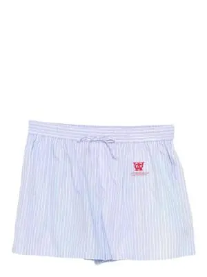 Off-White Striped Shorts - Blue