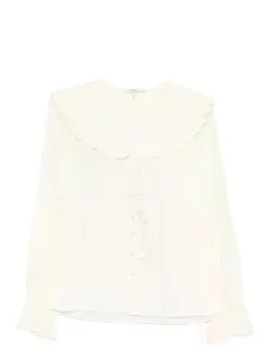 Chloé Ruffled-collar Blouse - Neutrals