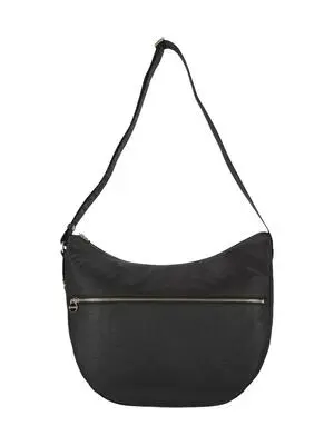 Borbonese Zip-fastening Crescent Shoulder Bag - Black