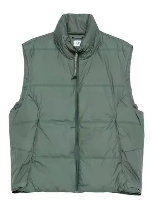 C.P. COMPANY Quilted High-neck Vest - Green