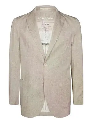 CIRCOLO 1901 Notched-lapel Blazer - Neutrals