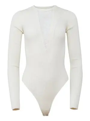 FLEUR DU MAL Quinn Bodysuit - Ivory