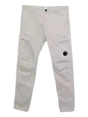 C.P. COMPANY Logo-plaque Cargo Trousers - Grey