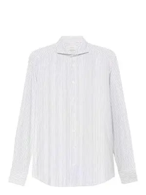 TRAIANO MILANO Striped Shirt - Grey