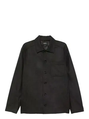 A.p.c. Long Sleeve Shirt - Brown