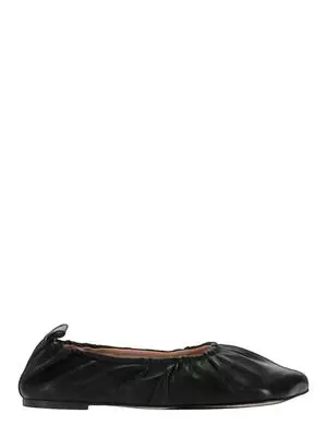 NICCOLO PASQUALETTI Obliqua Ballet Flats - Black