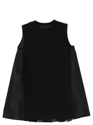 Sacai Sleeveless Mini Dress - Black