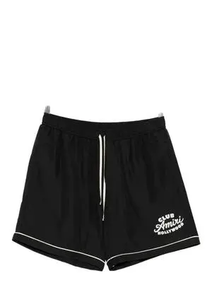 Amiri Logo-print Shorts - Black
