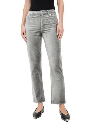 FRAME Le Sleek Straight Jeans - Oyster Velvet