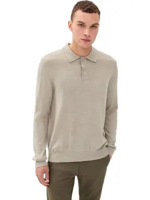Nn07 Serge Polo Sweater - Desert Khaki