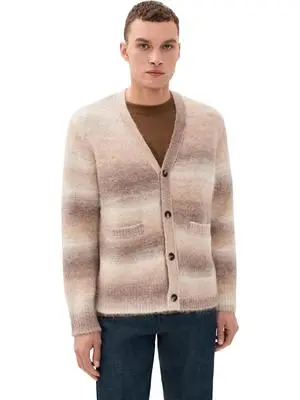 CORRIDOR Ombre Knit Cardigan Natural