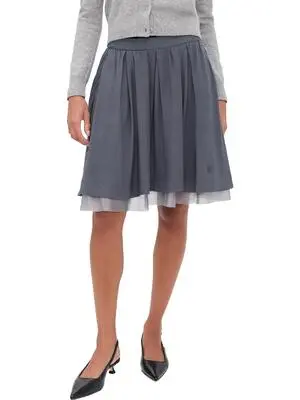 THE GARMENT Andrea Midi Skirt - Charcoal