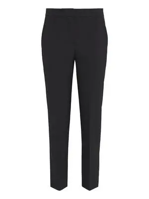 Max Mara Gabardine Slim Trousers - Black