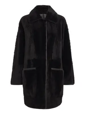 MAX MARA Ram Shearling Atelier Reversible Coat