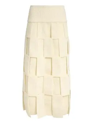 A.W.A.K.E. Mode Rectangle Maxi Skirt - White
