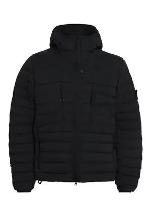 Stone Island Down Hooded Padded Jacket - Black
