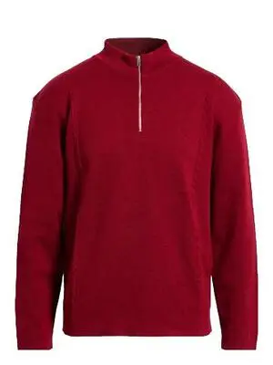 DANIELE FIESOLI Turtleneck Merino Wool Pullover - Red