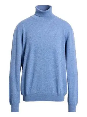 GRAN SASSO Turtleneck Knit Top - Blue