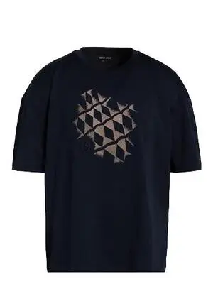 Giorgio Armani T-shirt Midnight Size Cotton, Organic Cotton - Blue