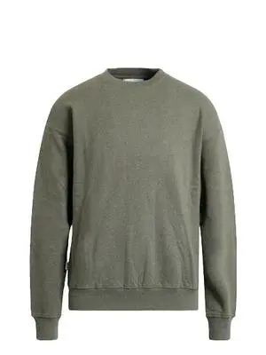SHOE Cotton-Blend Fleece Sweatshirt Green
