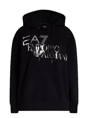 EA7 Hooded Fleece Sweatshirt - Black