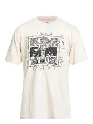 Obey T-shirt Size Cotton - Beige