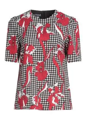 Moschino Houndstooth Top - Red