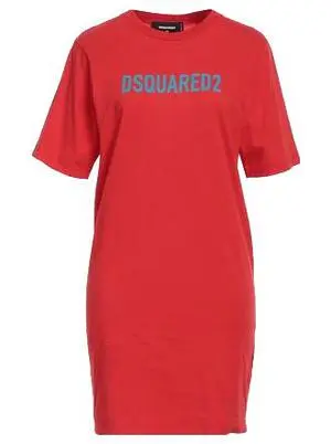 Dsquared2 Mini Cotton T-shirt Dress - Red