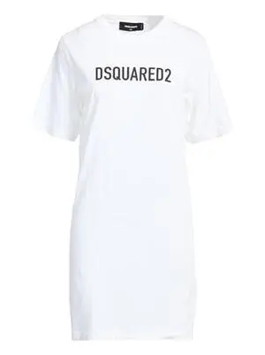 Dsquared2 Mini Cotton T-shirt Dress - White
