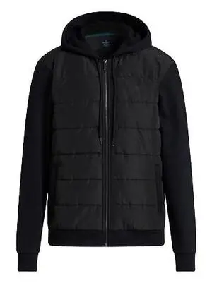 HACKETT Fleece Hooded Jacket - Black