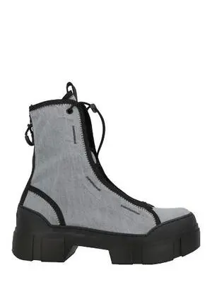 VIC MATIE Ankle Boots In Textile Fibers - Grey