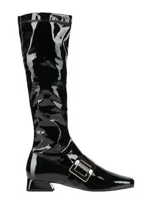 ROGER VIVIER Buckled Knee High Boots - Black