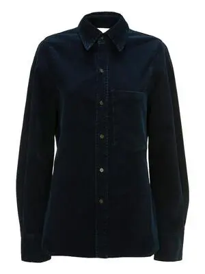 Victoria Beckham Shoulder Detail Slim Shirt - Blue