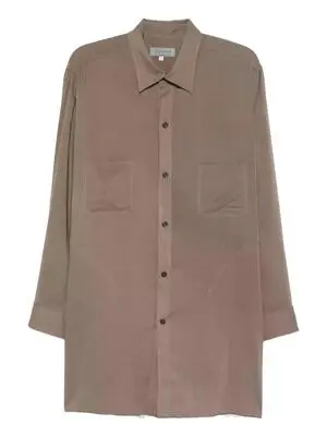 Yohji Yamamoto Long Sleeve Shirt - Brown