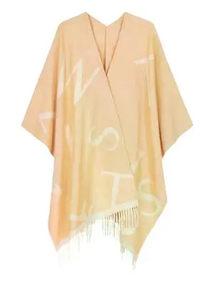 TWINSET Fringed Cape - Orange