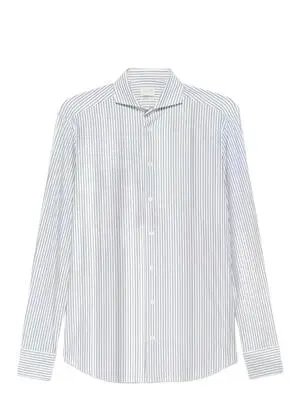 TRAIANO MILANO Striped Shirt - Green