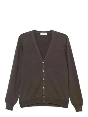 GRAN SASSO Virgin Wool Cardigan - Brown