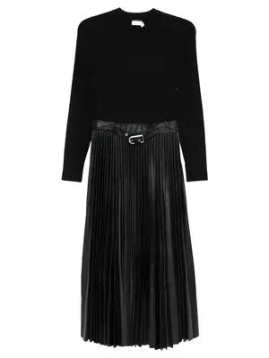 Simkhai Pleated Midi Dress - Black