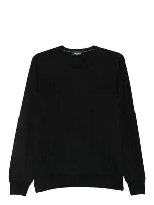 GRAN SASSO Crew-neck Sweater - Black