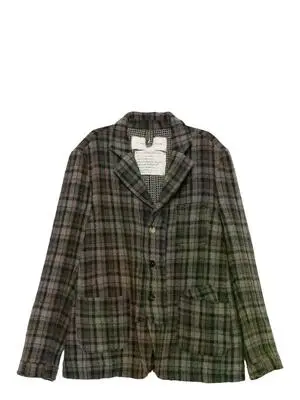 A TENTATIVE ATELIER Plaid Shirt Jacket - Brown