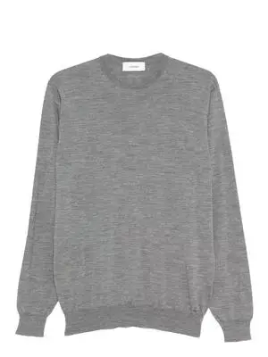 LARDINI Crew-neck Sweater - Grey
