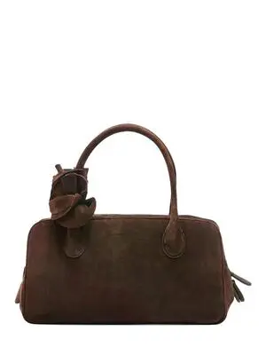 Magda Butrym Brigitte Flower-detail Tote Bag - Brown