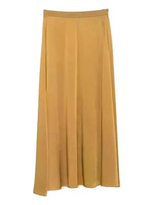 FORTE_FORTE Pleated A-line Skirt - Yellow